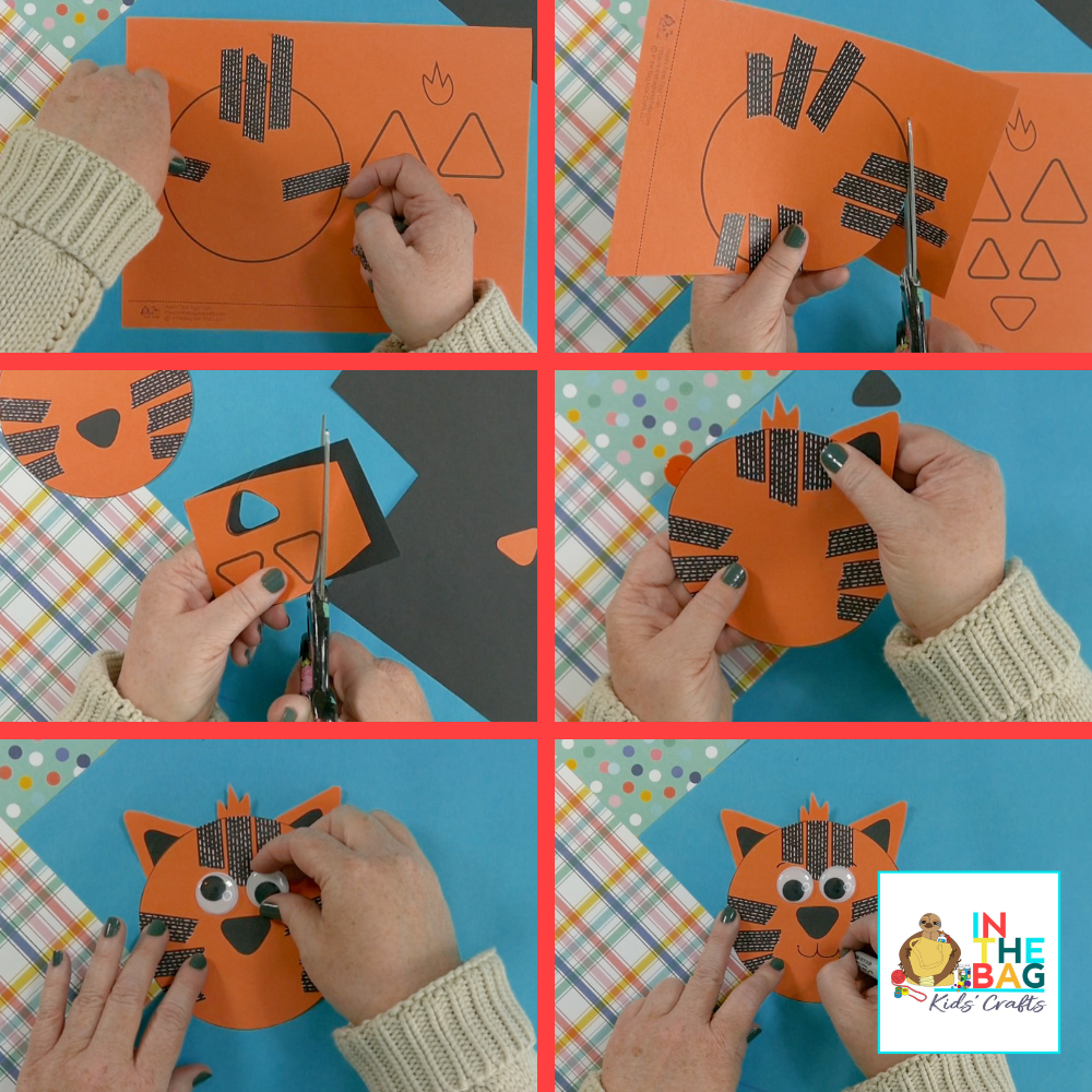 Easy Tiger Craft Fine Motor Activity with Washi Tape – In the Bag Kids ...