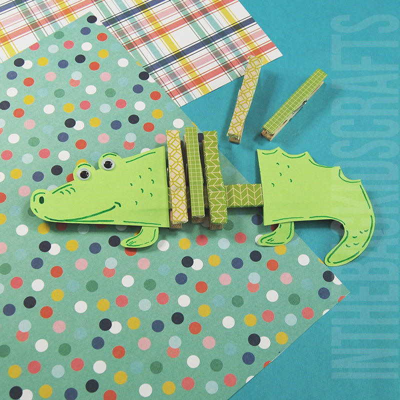 Clothespin Alligator Craft Fine Motor Activity for Kids – In the Bag ...