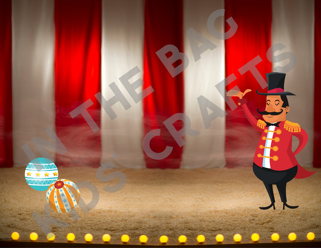 Fingerprint Craft Circus Printables – In the Bag Kids' Crafts