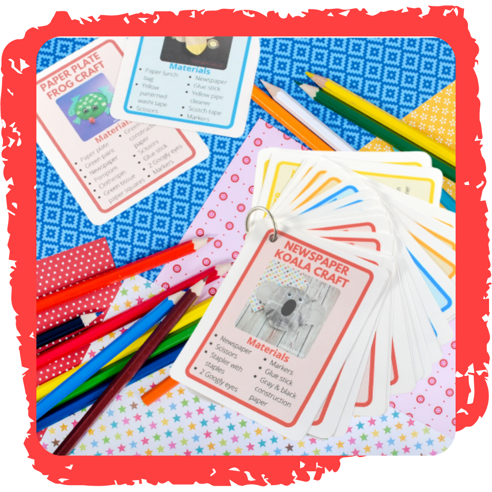 100 Printable Craft Flashcard Sets – In the Bag Kids' Crafts